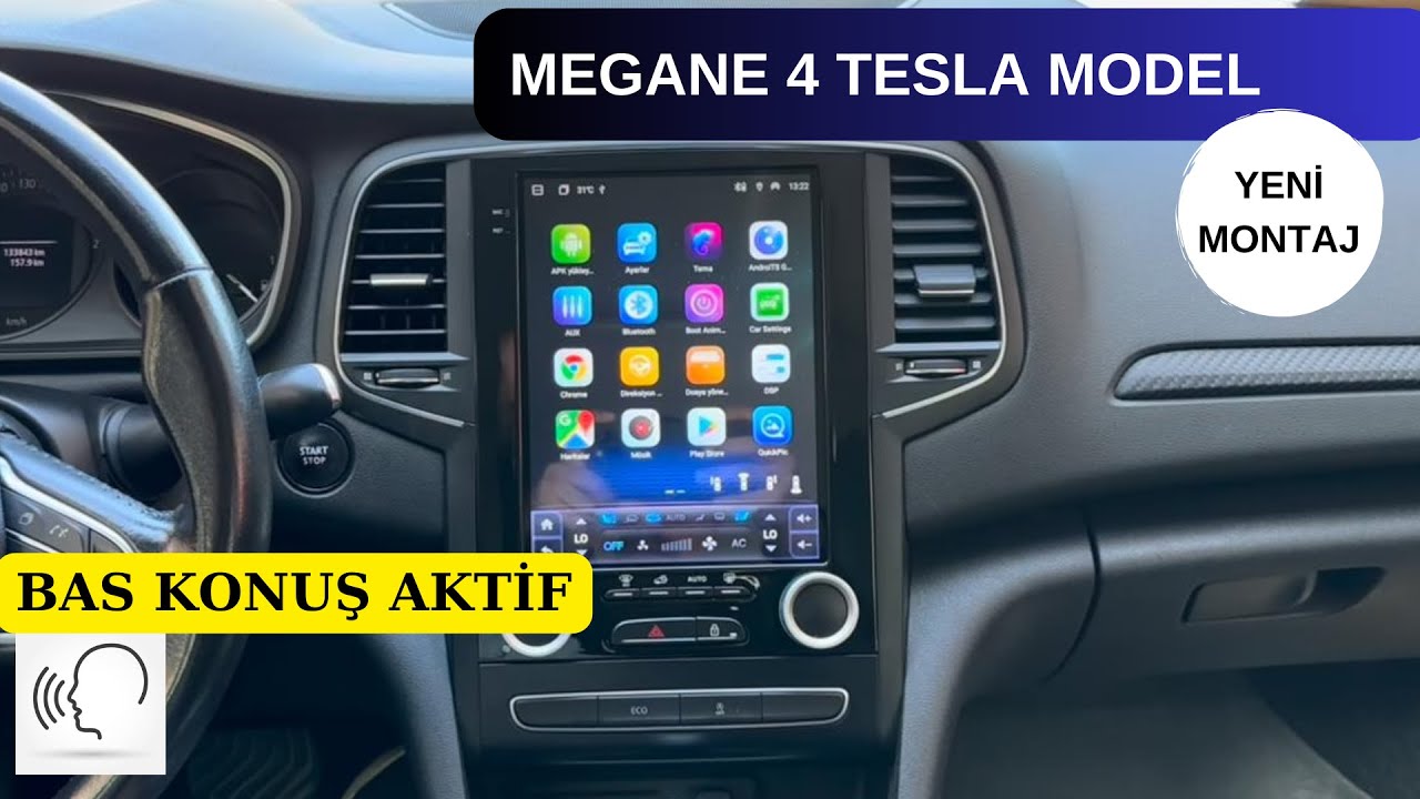 MEGANE 4 (TESLA EKRAN KABLOSUZ CARPLAY-ANDROİD AUTO SİSTEMİ) # ...