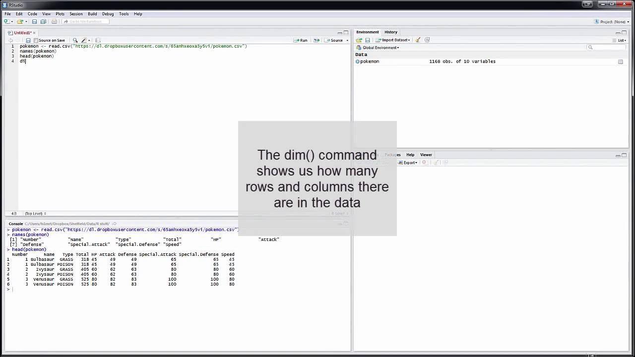 How to summarise data in R using RStudio - YouTube