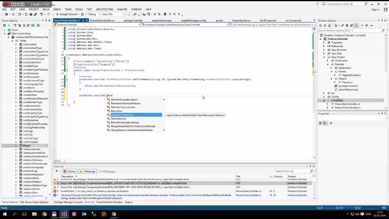 Custom Tree In Umbraco - Structuring Your Content - YouTube
