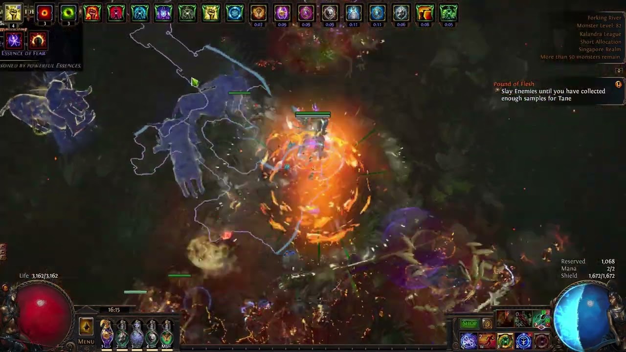 Ethereal Knives Elementalist - High quant Drox Map - Path of Exile 3.19 ...