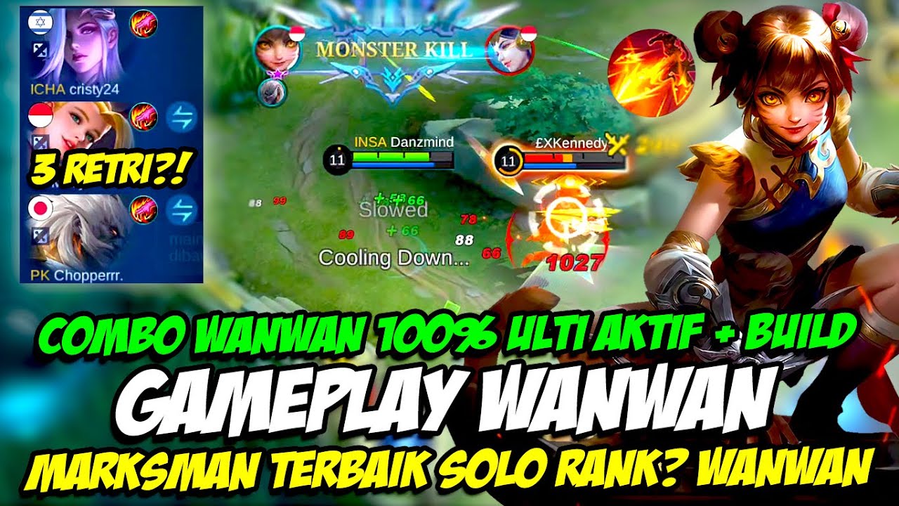 TUTORIAL WANWAN | COMBO TERBARU WANWAN 100% ULTI AKTIF BUILD WANWAN ...