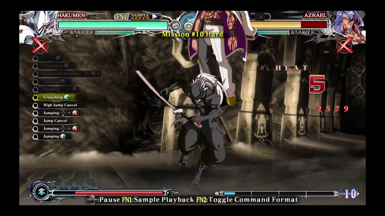 BlazBlue Central Fiction Hakumen Mission #10 Hard Challenge - YouTube