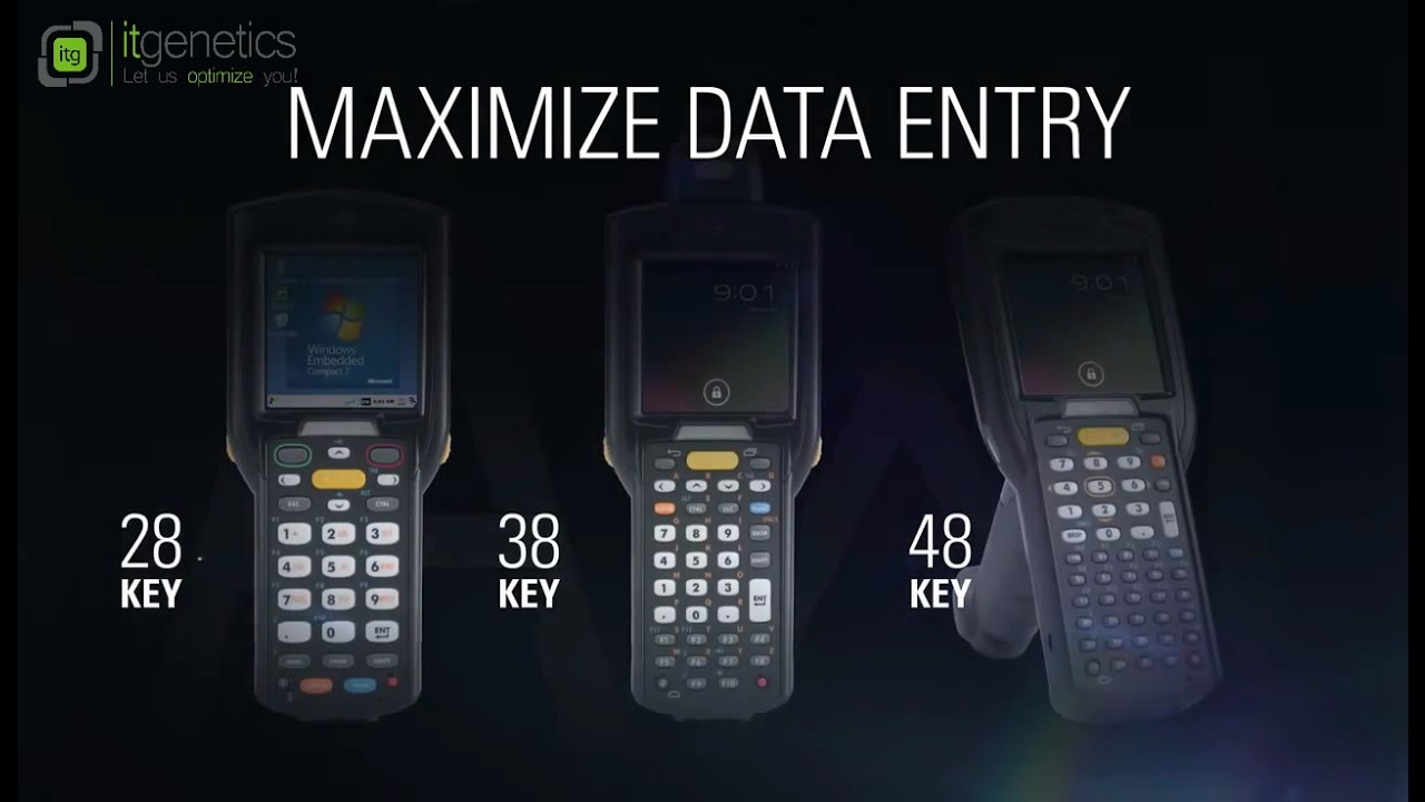 Terminal mobil Motorola Symbol MC3200 - YouTube