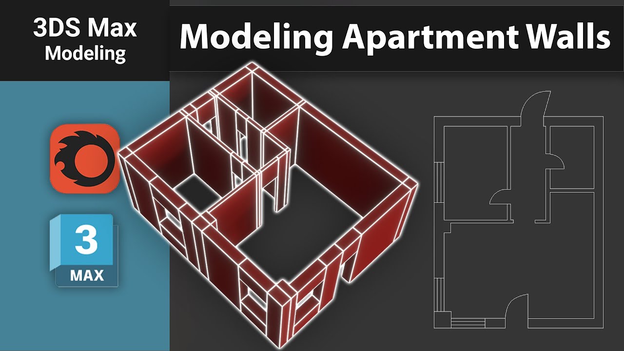 Modeling Apartment Walls from Scratch in 3ds Max | Step-by-Step ...