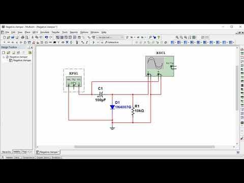 Negative Clamper Circuit Simulation using Multisim - YouTube