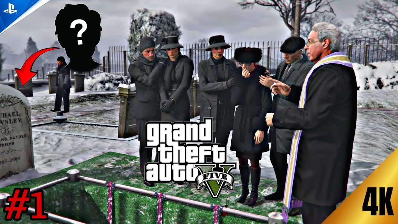 “Who Died in GTA 5? 😱 Shocking Funeral Scene Explained in 4K || #1 ...