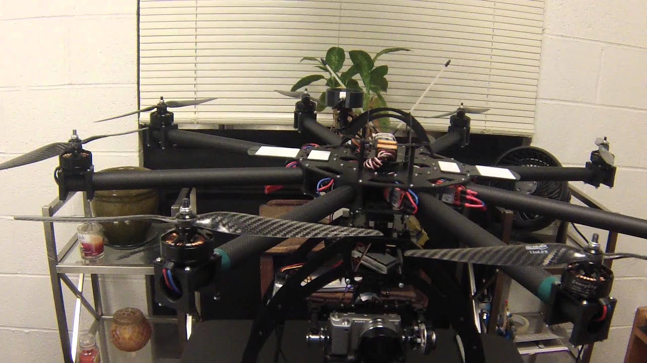 Octocopter with Brushless Gimbal Build - YouTube