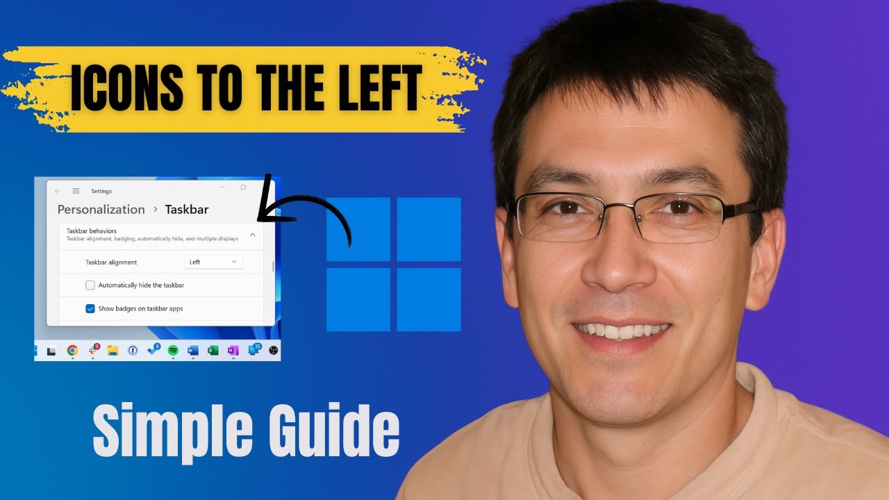 How to Move Taskbar Icons to the Left in Windows 11 (Simple Guide ...