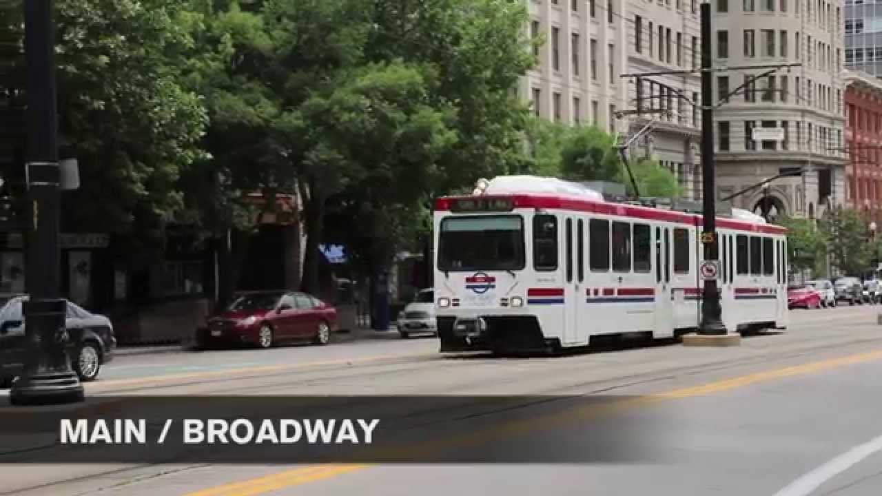 Salt Lake City UTA TRAX Light Rail / Tram - YouTube