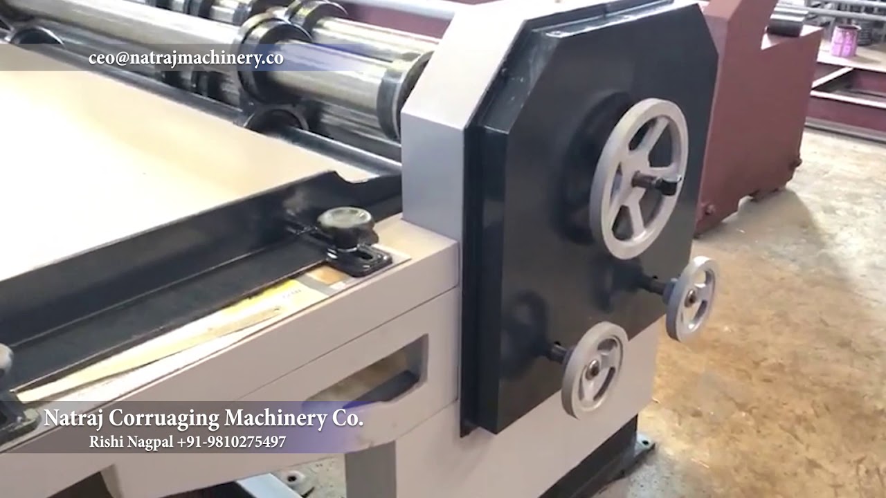 Four Bar Rotary Cutting Creasing Machine - YouTube