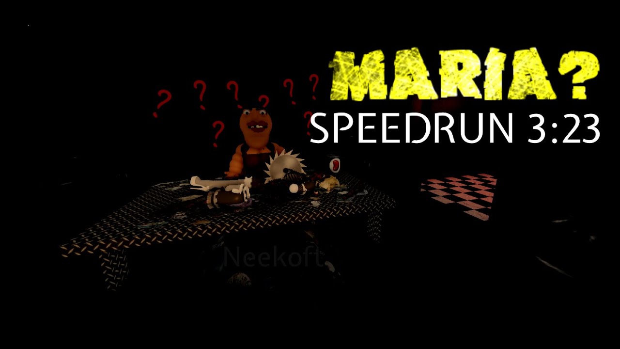 Roblox Maria? Speedrun 3:23 Solo - YouTube