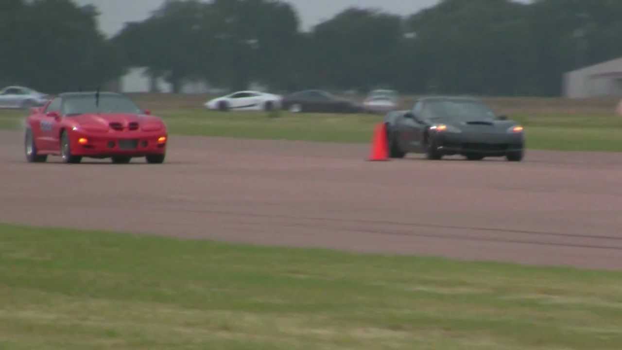 Tiago Red Turbo Trans Am vs C6 Corvette Z06 - YouTube