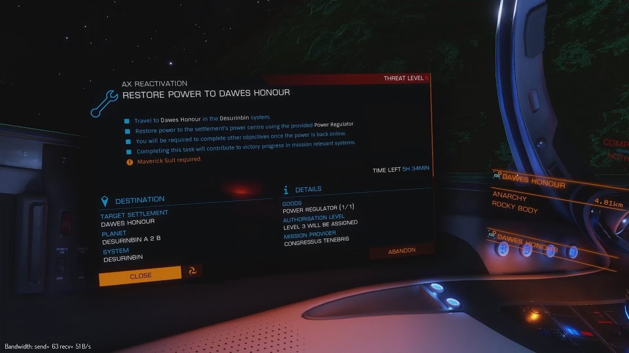 Elite Dangerous Odyssey AX Reactivation Mission Run - YouTube