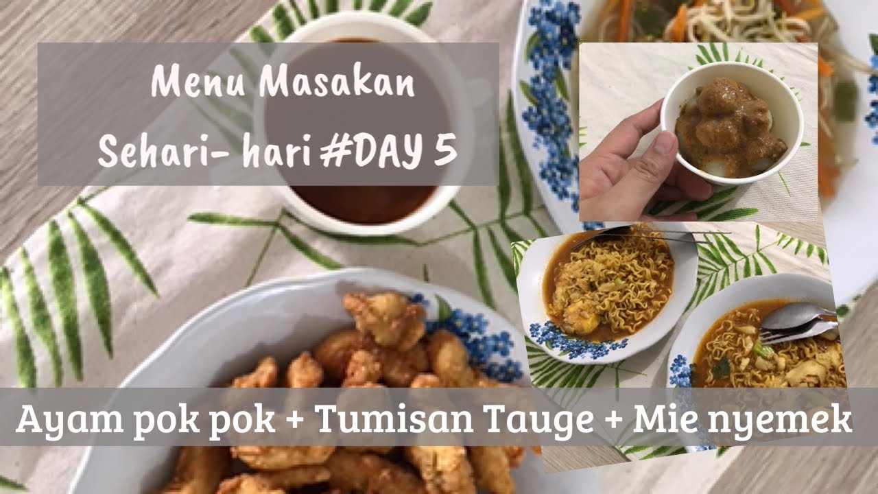 Menu masakan harian #DAY 5 | Inspirasi Masakan dari Belanja Mingguan ...