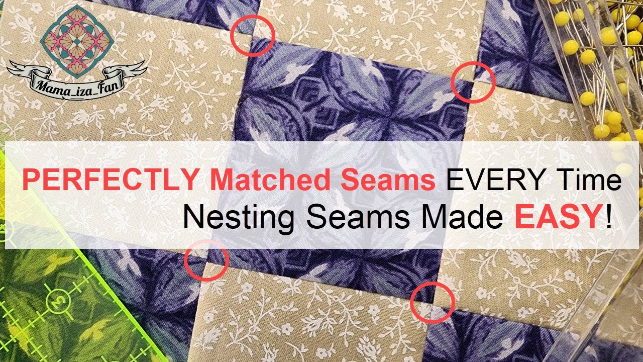 Perfectly Matched Seams Every Time! Nesting Seams Made Easy - YouTube