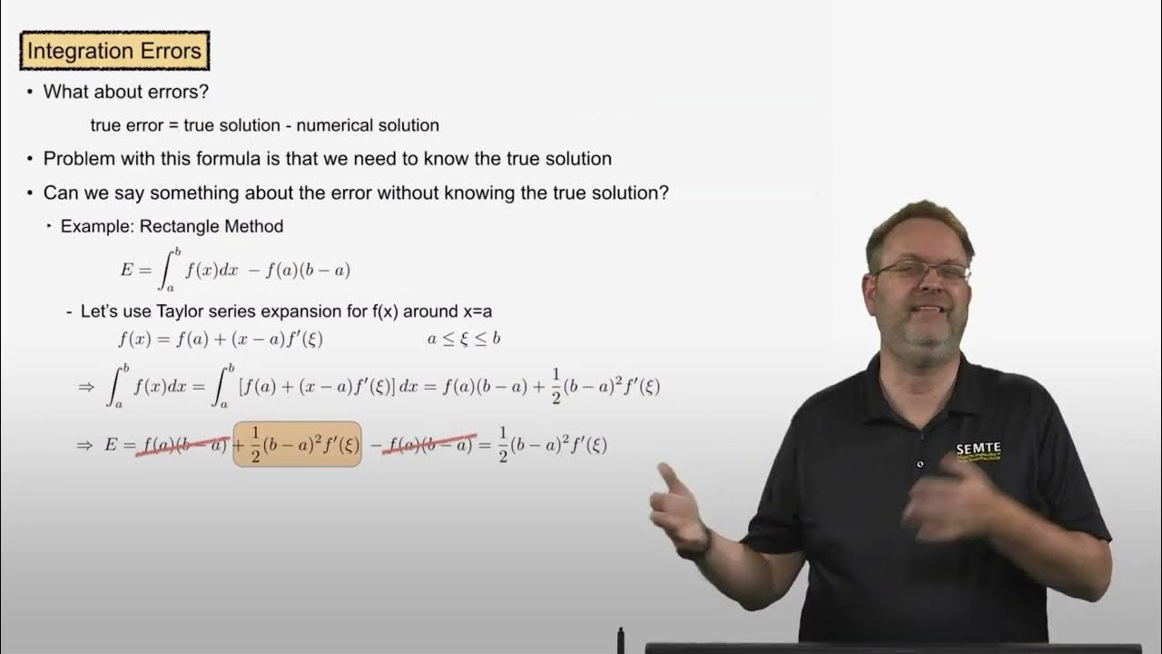 Lecture 6-5 | Integration Errors | Advanced Mathematical Methods for ... Lecture 6-5 | Integration Errors | Advanced Mathematical Methods for ...