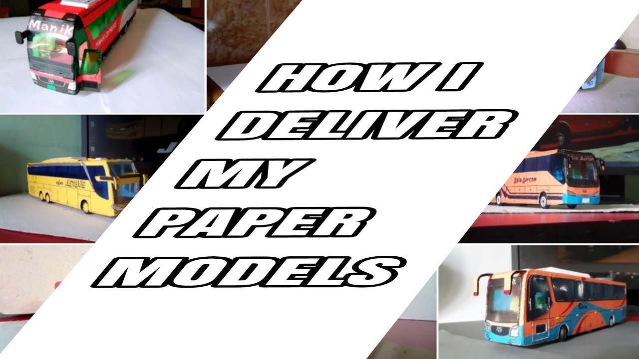 How I deliver my paper models | যেভাবে কাগজের মডেলগুলো ডেলিভার দেওয়া ...