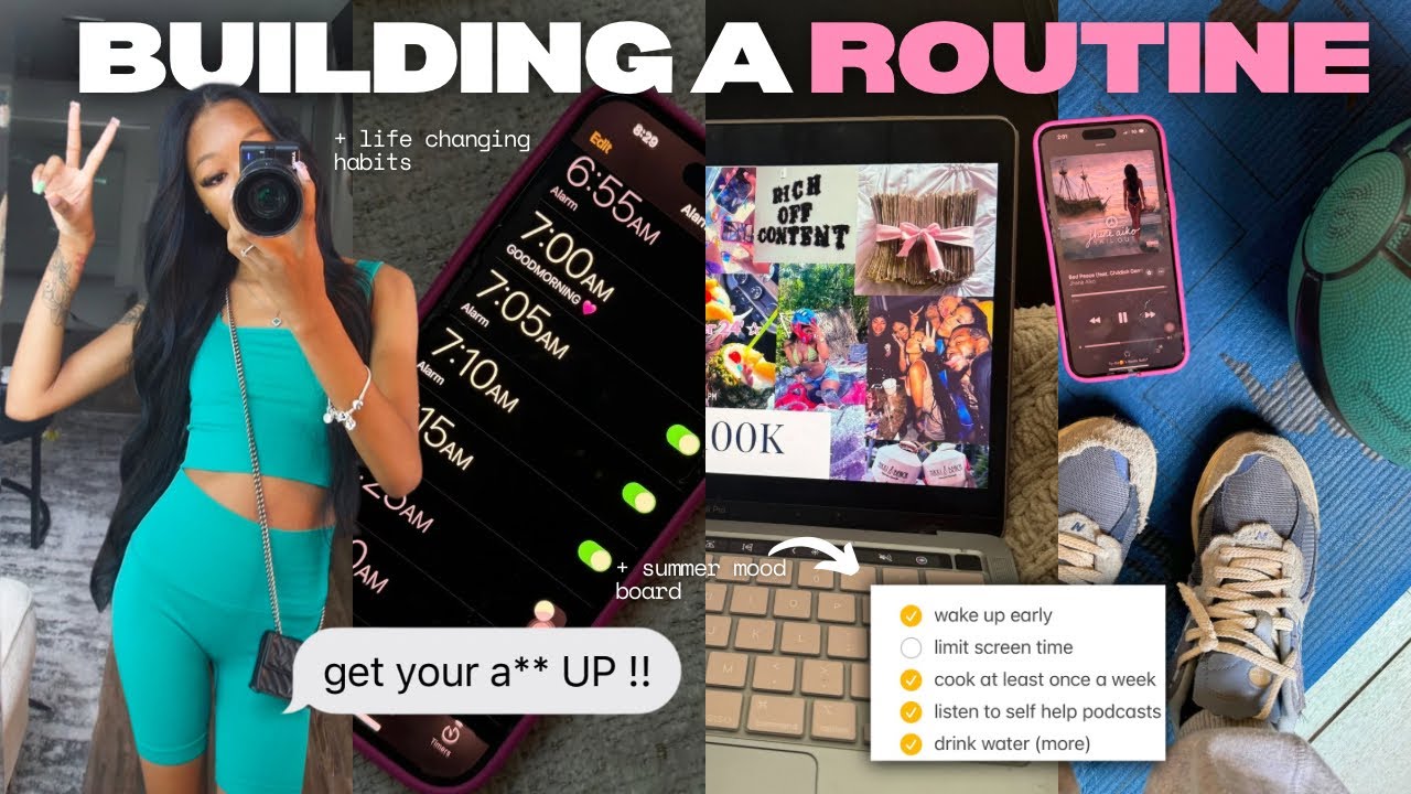 building the ULTIMATE summer routine | mood board + productive habits ...