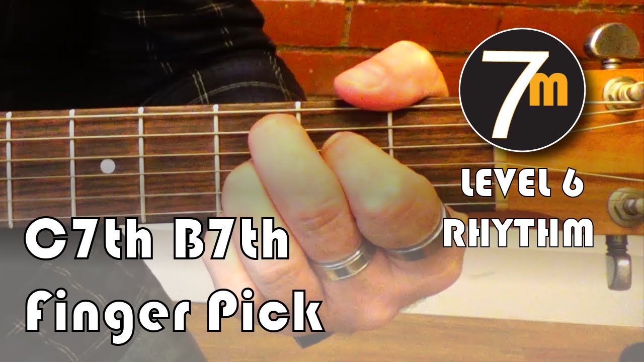 C7th B7th Finger Pick Descending - Guitar Lesson - Level 6 - YouTube