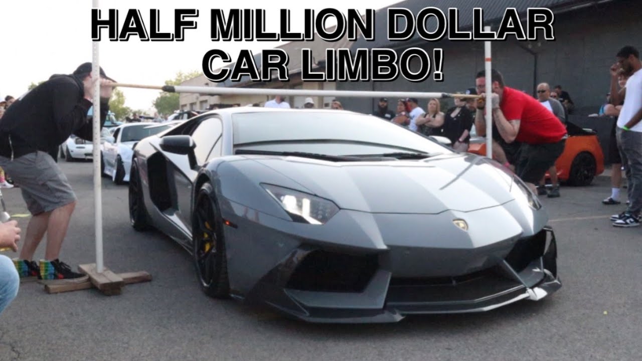 Car Limbo With An Aventador | Car Show - YouTube