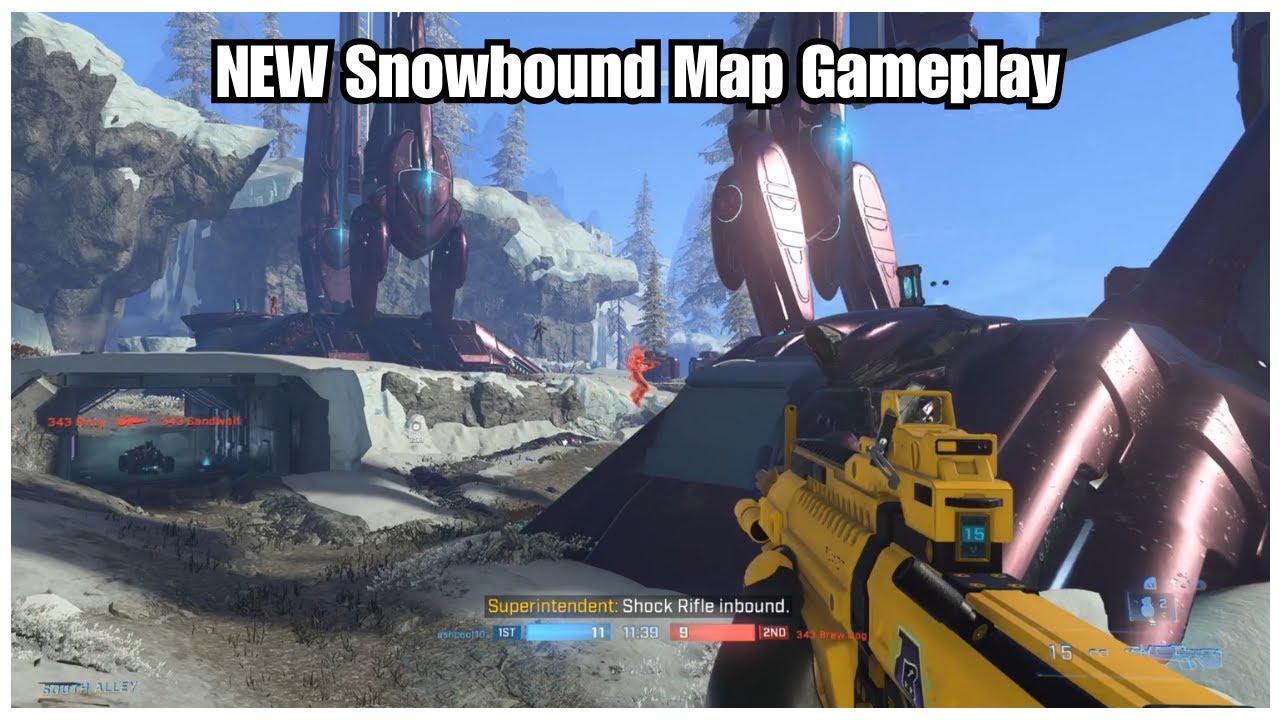 Halo Infinite - New Snowbound Map Gameplay - YouTube