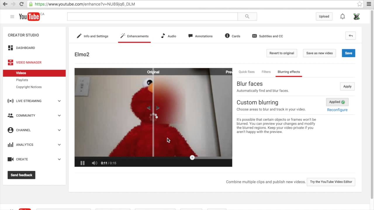 How to blur stuff on Youtube. - YouTube