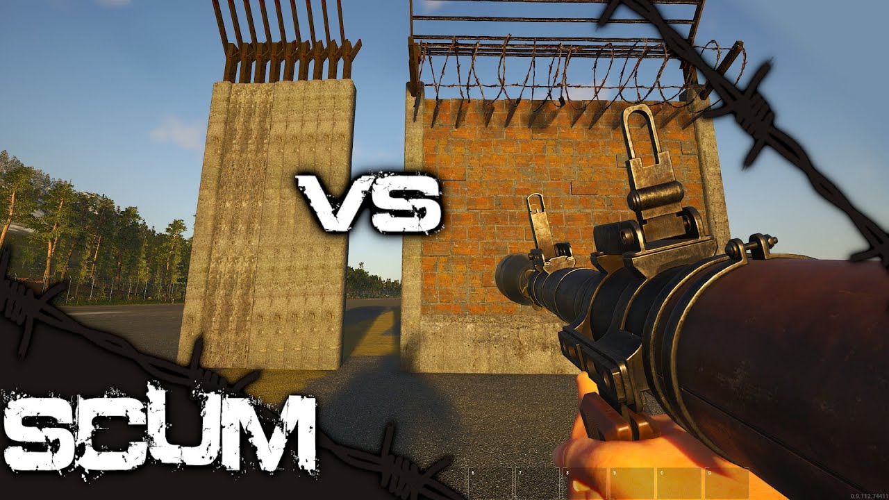 UPDATE: the smallest walls are actually the strongest - SCUM 0.9 - YouTube