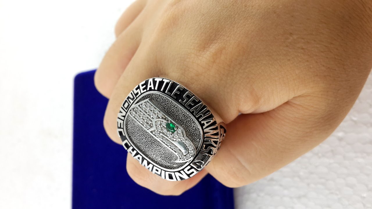 NFC 2014 Seattle Seahawks National Football Champions Ring Replica ...
