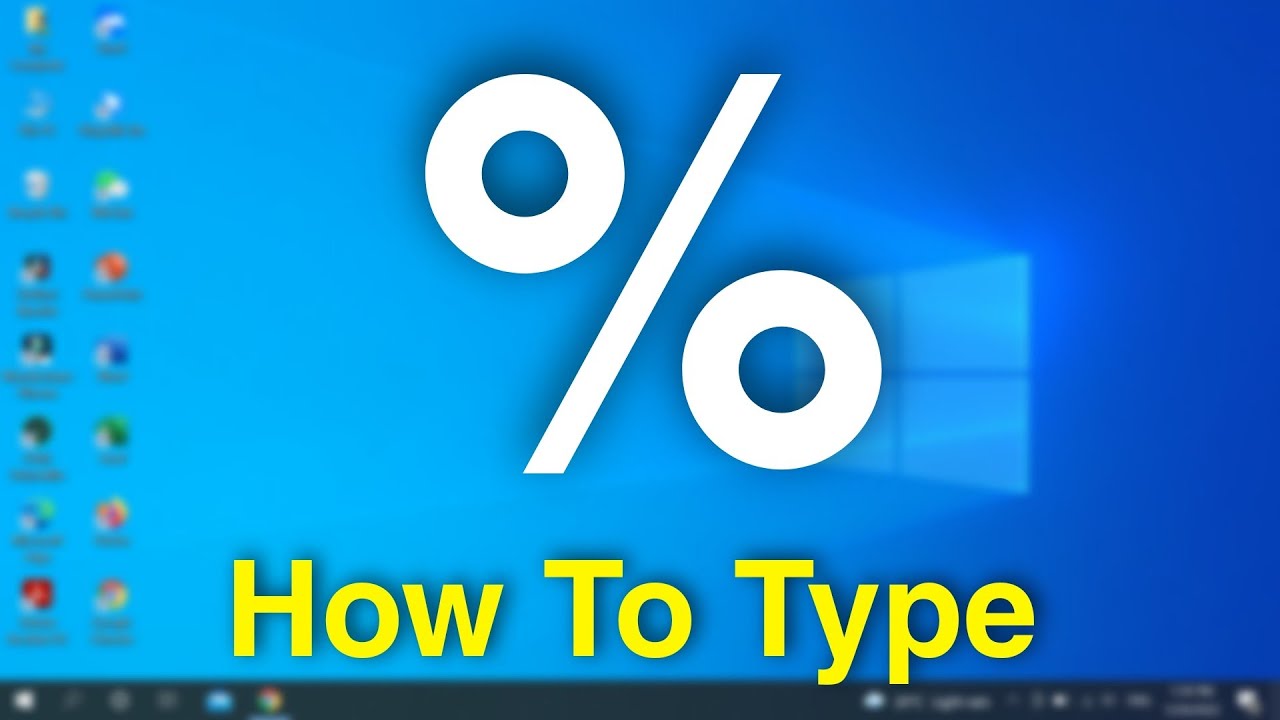 How To Type Percent Symbol Keyboard On PC Laptop YouTube How To Type Percent Symbol Keyboard On PC Laptop YouTube