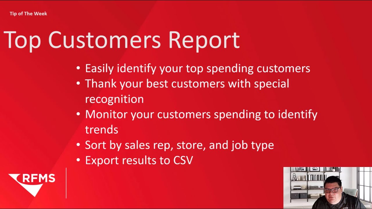 Tip of the Week: Top Customers Report - YouTube