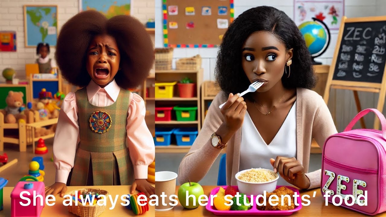 This TEACHER always EAT her STUDENTS’ FOOD,Abebi the GLUTTON |Folktales ...
