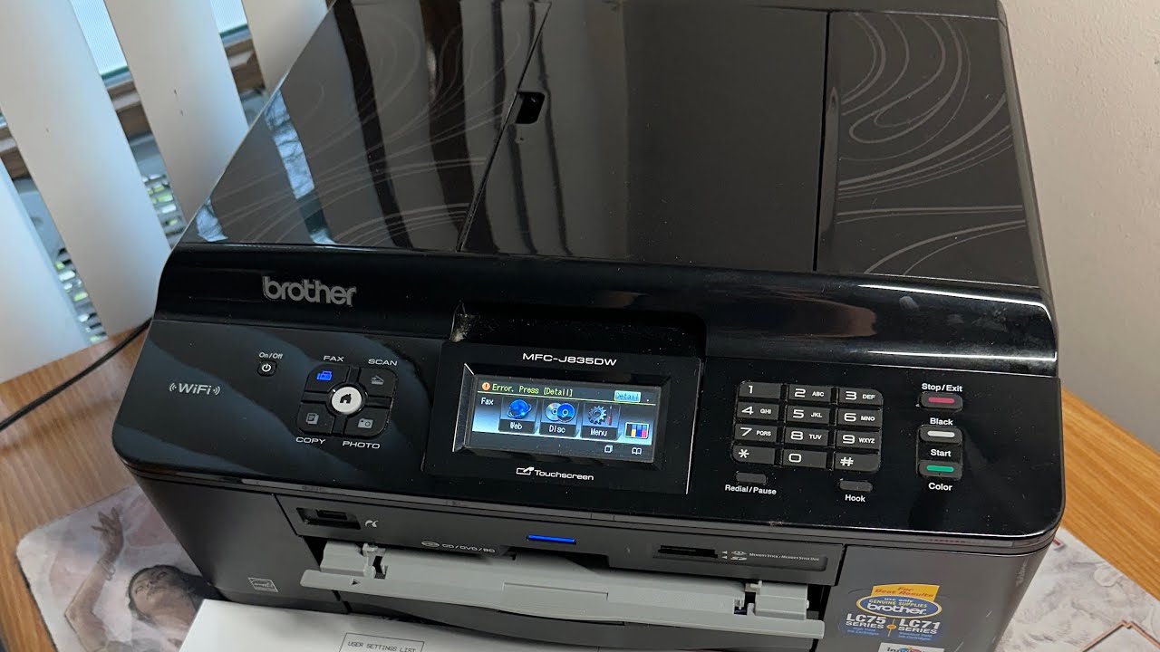 Brother MFC-J835DW All-In-One Inkjet Printer - YouTube