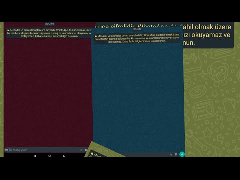 WhatsApp sohbete özel tema değiştirme (2021)🖤