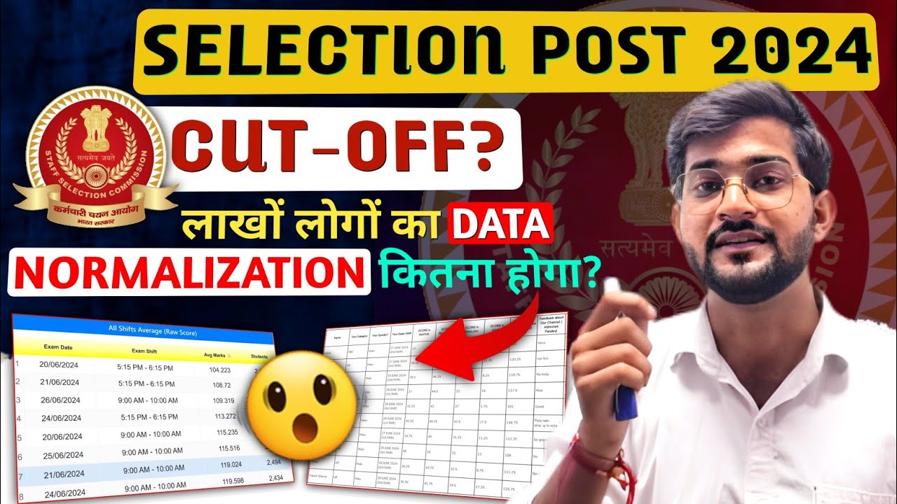 Selection Post 2024 Cutoff Kitna ️ || Normalization Effect ...