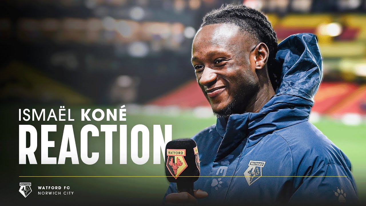 Koné Reacts To His FIRST WATFORD GOAL! 🇨🇦 | Post-Match Interview - YouTube