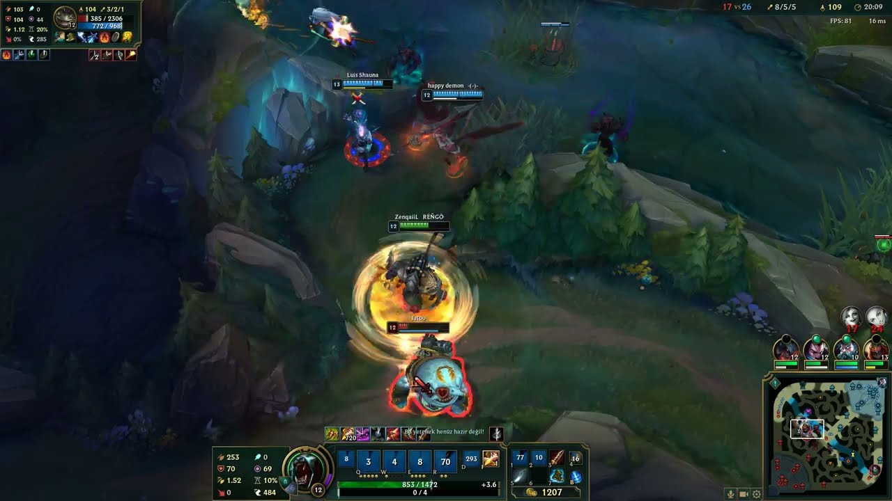 Rengar One Shot Sections By Zenqaii (Zenkai) - YouTube