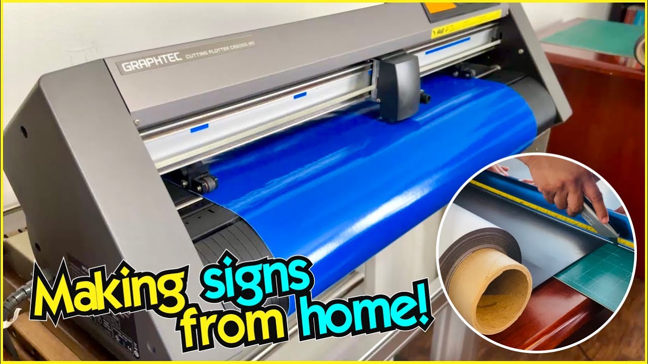 Machine for making signs - YouTube