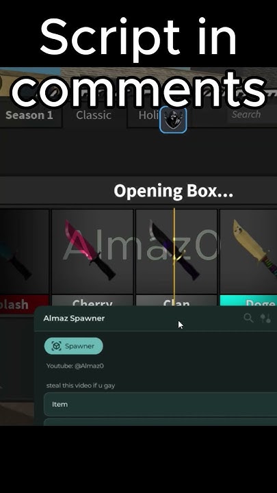 ITEM SPAWNER SCRIPT MM2 NEW PASTEBIN DIRECT LINK #roblox #arceusx # ...
