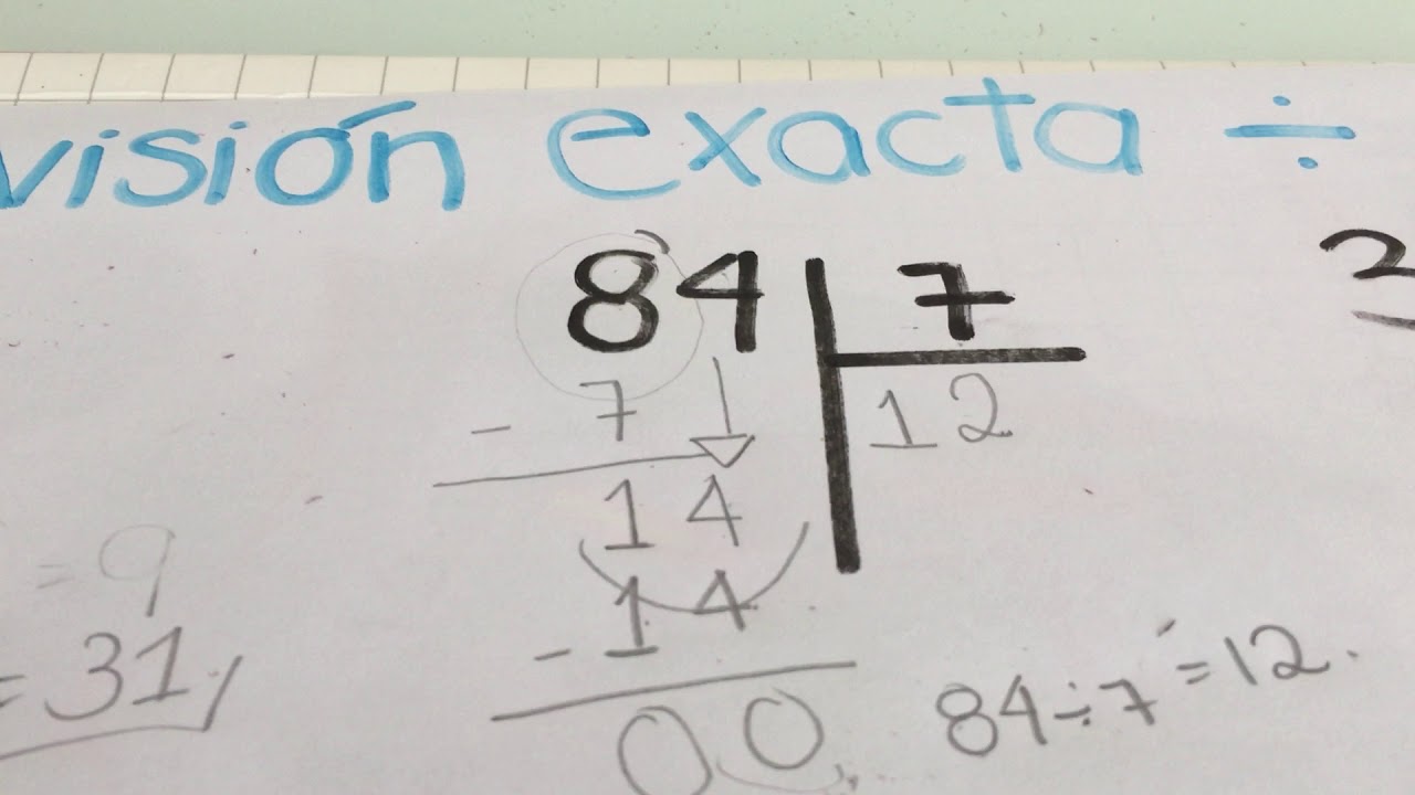 Divisiones exactas - YouTube