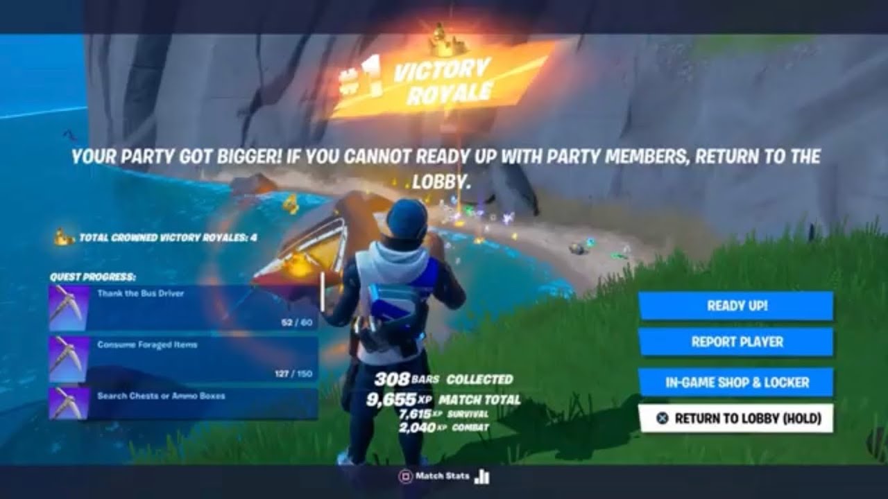 First Victory as Point Patroller in Fortnite! - YouTube