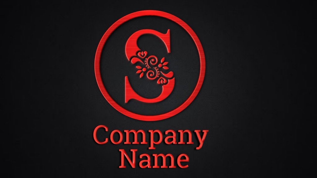 Company Name Logo Design || professional logo design pixellab tutorial ...