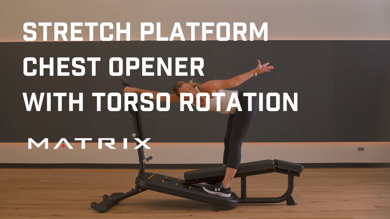 How to do a Chest opener stretch with torso rotation on the left side ...