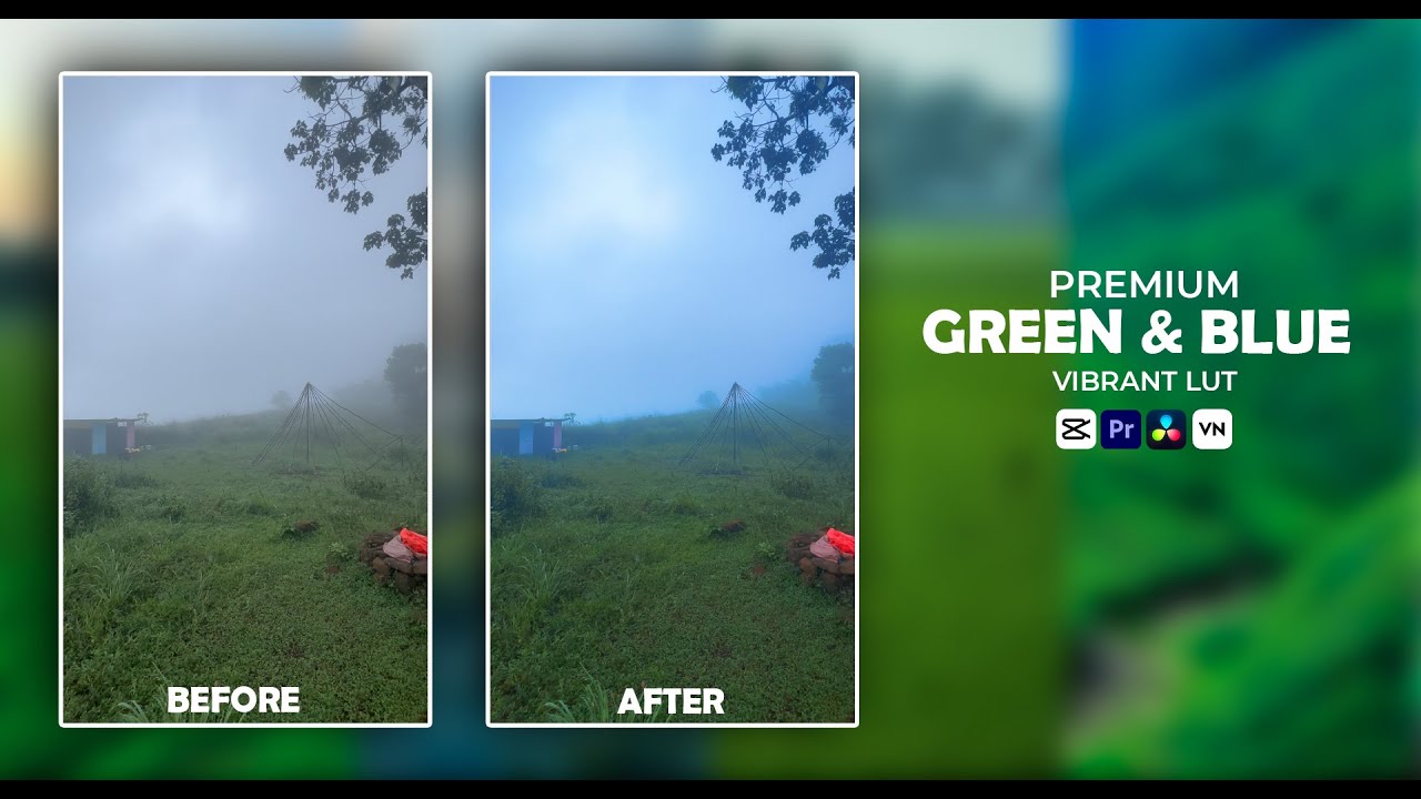 GREEN & BLUE Vibrant Lut I CapCut ,VN,Davinci Resolve,Premier Pro I ...