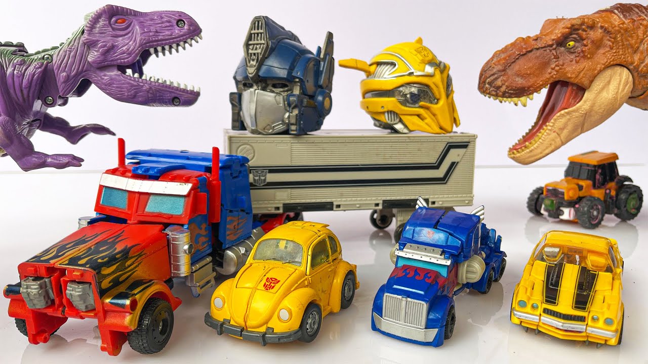 TRANSFORMERS STOP MOTION - TRANSPORTING CRANE, TRACTOR, BUS, TRAIN ...