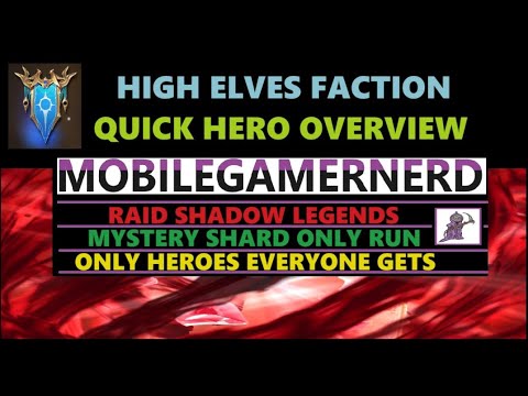 High Elves Faction: Quick Overview Raid Shadow Legends F2P Mystery ...