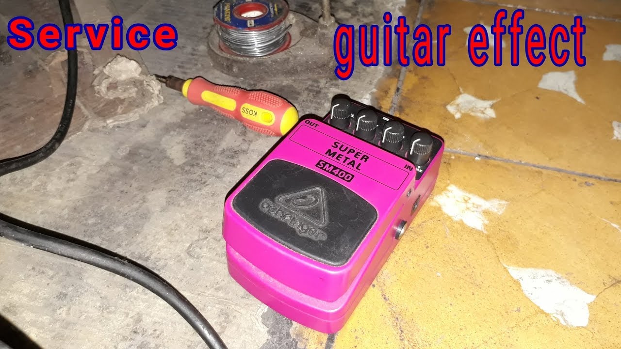 Memperbaiki efek gitar Behringer SM400 yang rusak - bukan tutorial ...