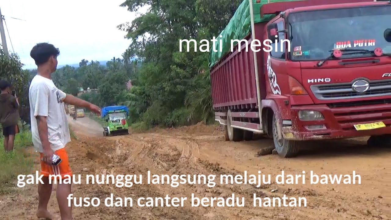 NASIB SIAL FUSO BENCONG ROMBONGAN NEKAD SAMPE PATAH SEPION FOSO MERAH ...