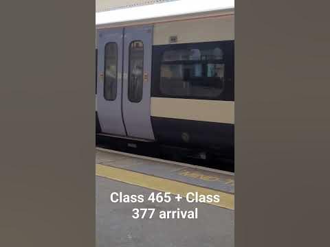 Class 465 +Class 377 arrival at Waterloo East #class465 #class377 #trains #train - YouTube