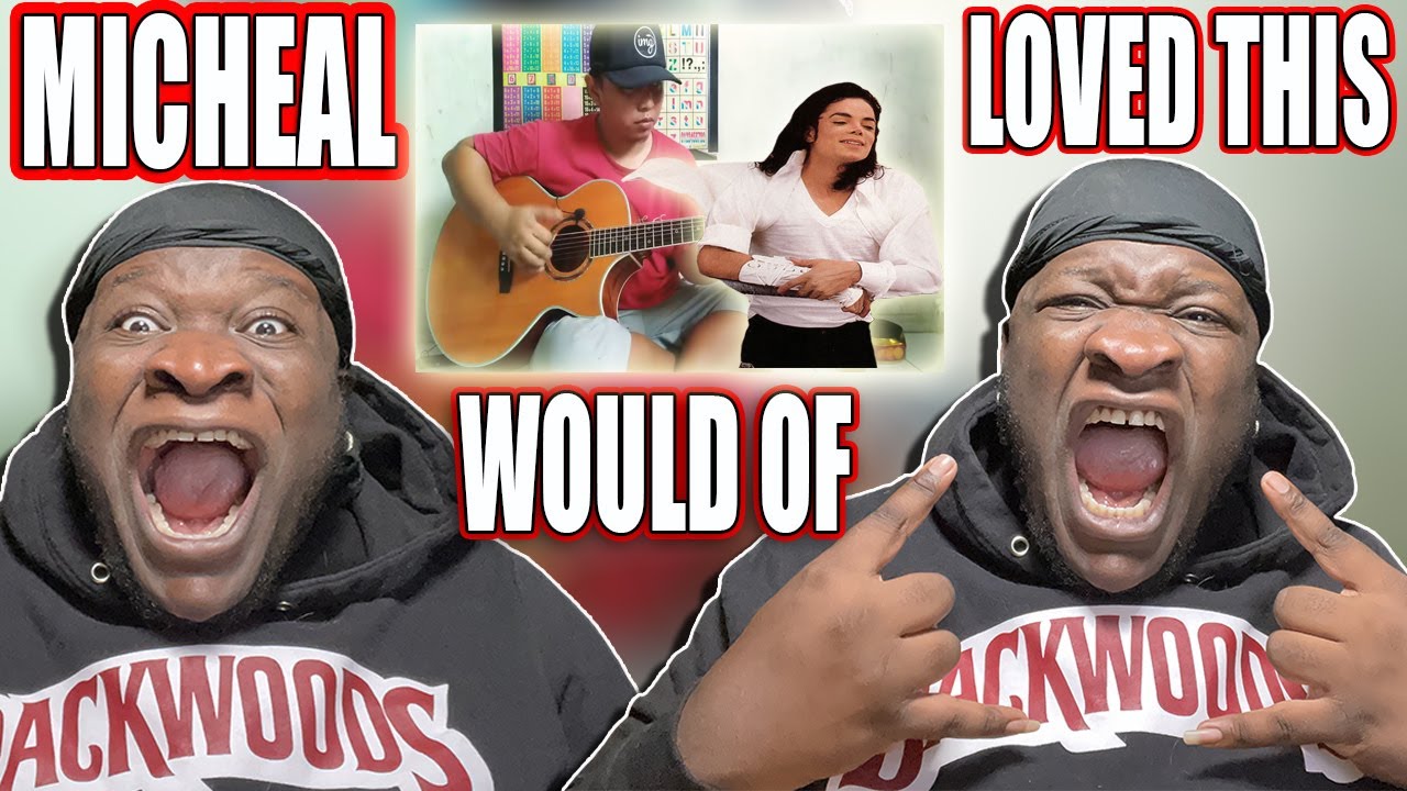 AMERICAN RAPPER REACTS | TO BLACK OR WHITE (Fingerstyle cover) ALIF BA ...