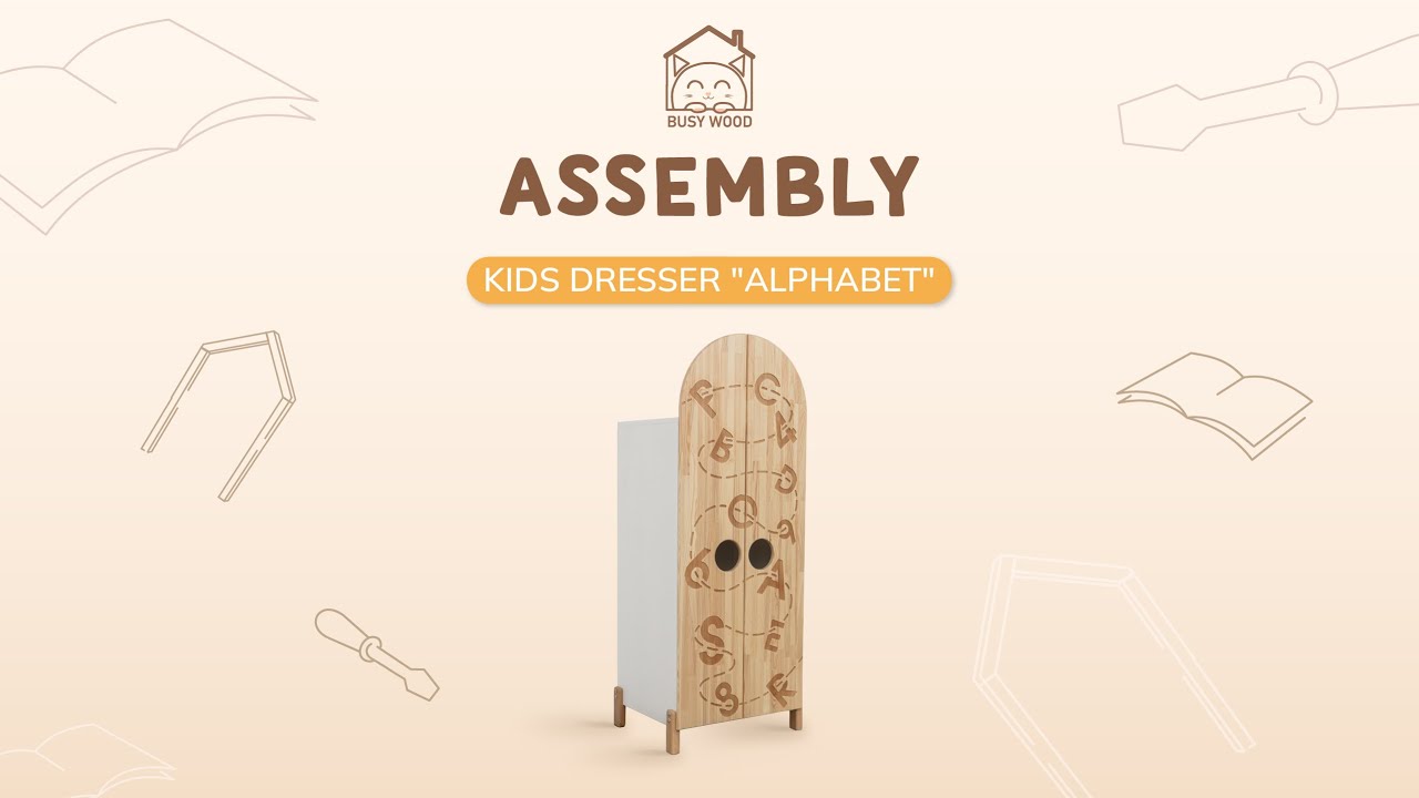 Assembly Kids Dresser "Alphabet" - YouTube